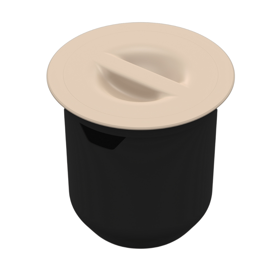 Lixeira De Embutir Redonda Resistente Metasul 8L - MEU APE STORE